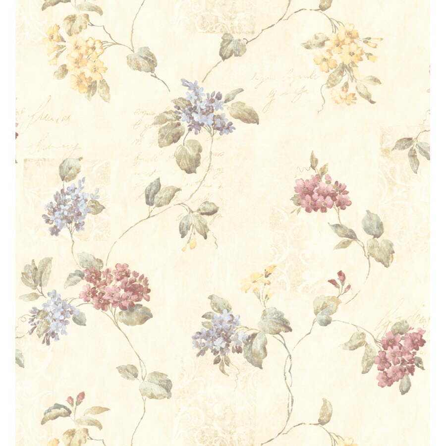 Brewster Wallcovering Floral Scroll Design Wallpaper at Lowes.com