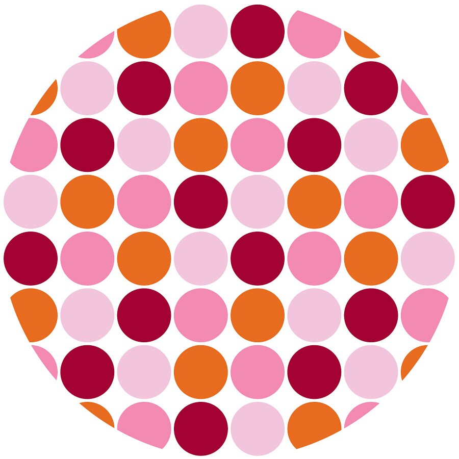 Brewster Wallcovering Lots Of Dots Pink Dot Wall Sticker at Lowes.com