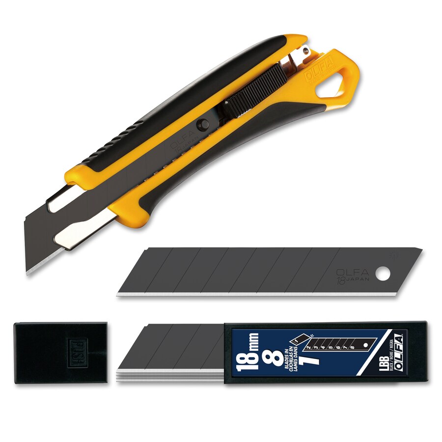 OLFA 6-Blade Retractable Utility Knife (Snap-Off Blade) in the Utility ...