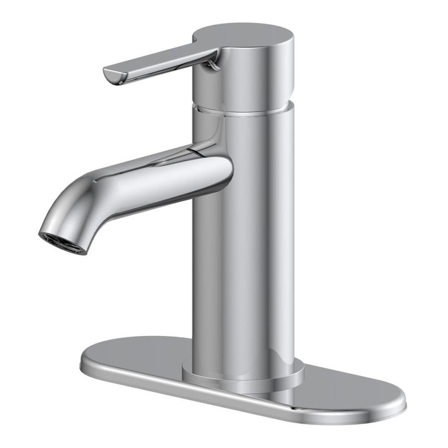 EZ-FLO Metro Chrome 1-handle 4-in Centerset WaterSense Bathroom Sink ...