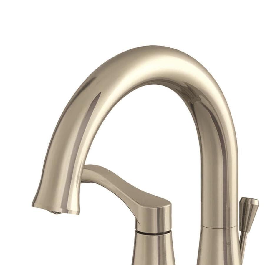 EZ-FLO Sterling Brushed Nickel 2-handle 4-in Centerset WaterSense ...
