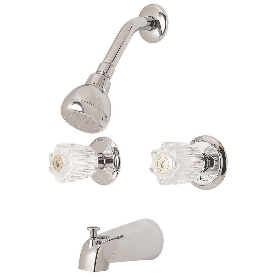 EZ-FLO Traditional Chrome 2-handle Bathtub and Shower Faucet with Valve ...