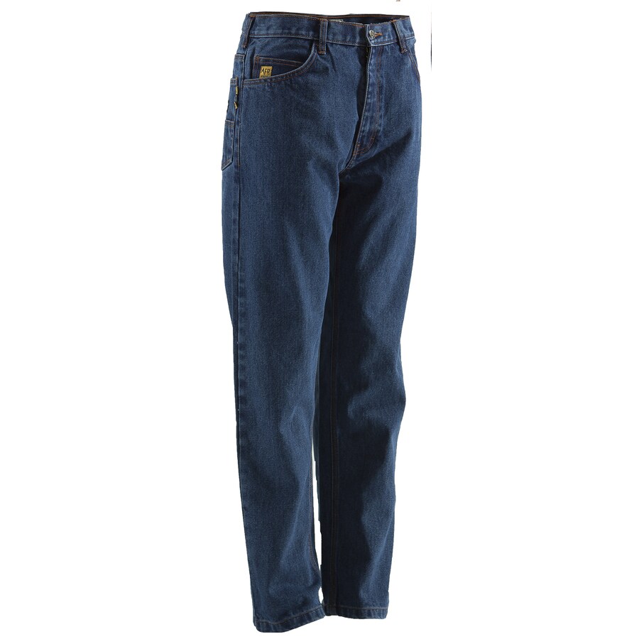 BERNE APPAREL Stone Wash Dark Denim Jean Work Pants (36 x 30) at Lowes.com