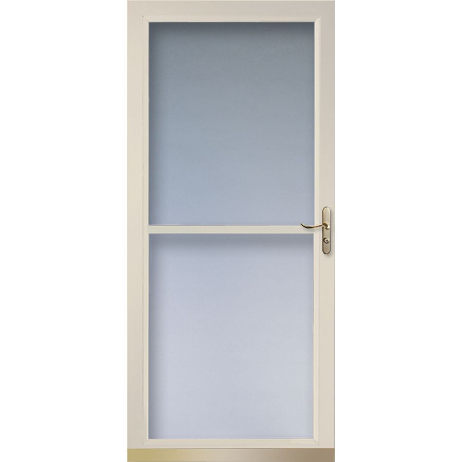 LARSON 32-in x 81-in Full-view Storm Door in the Exterior Shutters ...