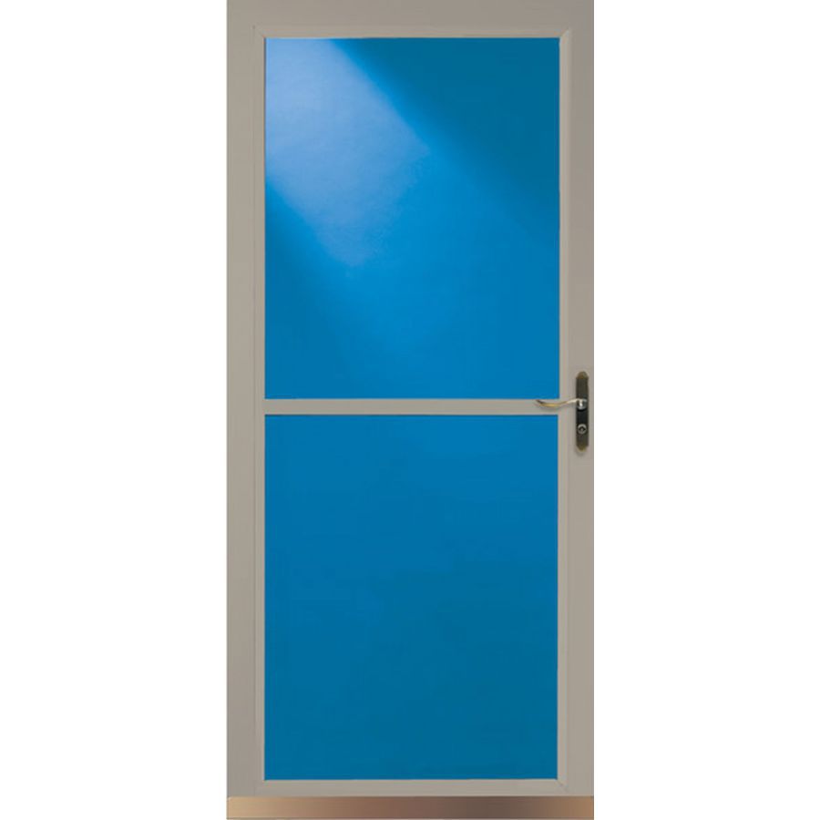 LARSON 36-in x 81-in Full-view Storm Door in the Exterior Shutters ...