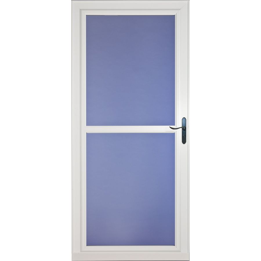 LARSON 36-in x 81-in White Full-view Storm Door in the Storm Doors ...