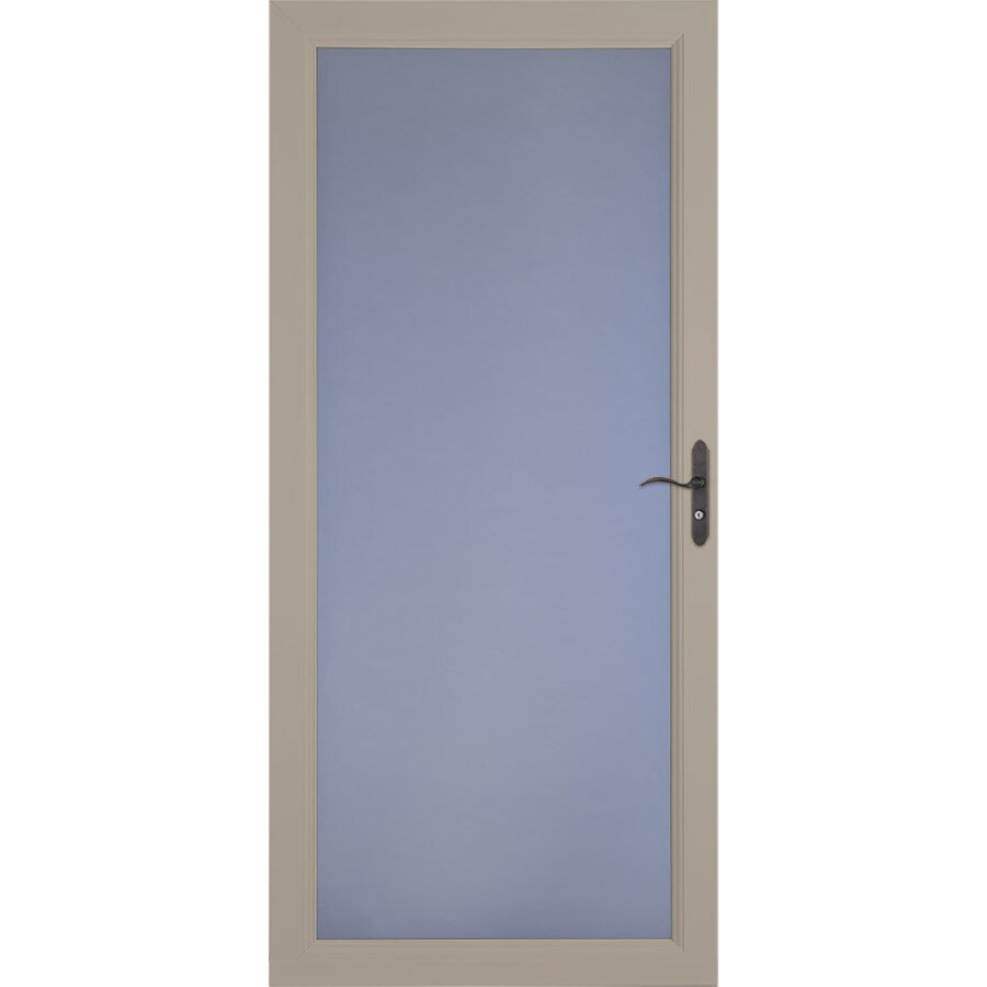 LARSON Signature Classic Sandstone Full-View Aluminum Storm Door ...