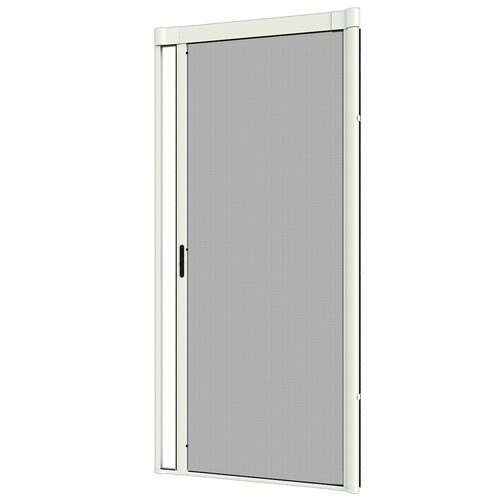 LARSON Escape Premium White Aluminum Retractable Screen Door (Common ...