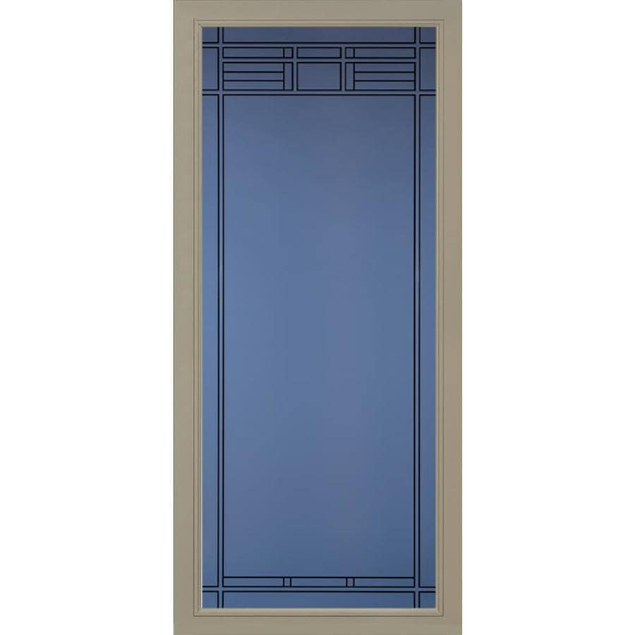 Pella Select Putty Full-View Aluminum Standard Storm Door (Common: 36 ...
