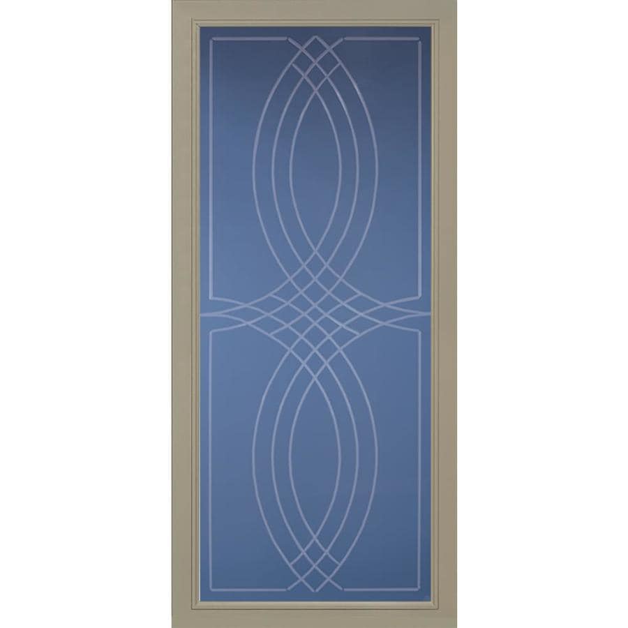 Pella Select Putty Full-View Aluminum Standard Storm Door (Common: 36 ...