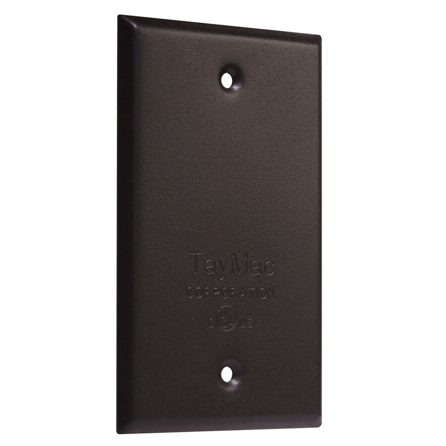 Hubbell TayMac 1-Gang Rectangle Metal Weatherproof Electrical Box Cover ...