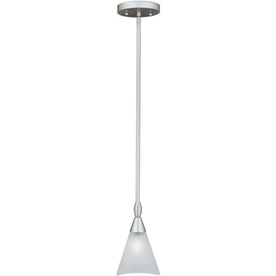 Shandy Brushed Nickel Traditional Teardrop Mini Pendant Light in the ...