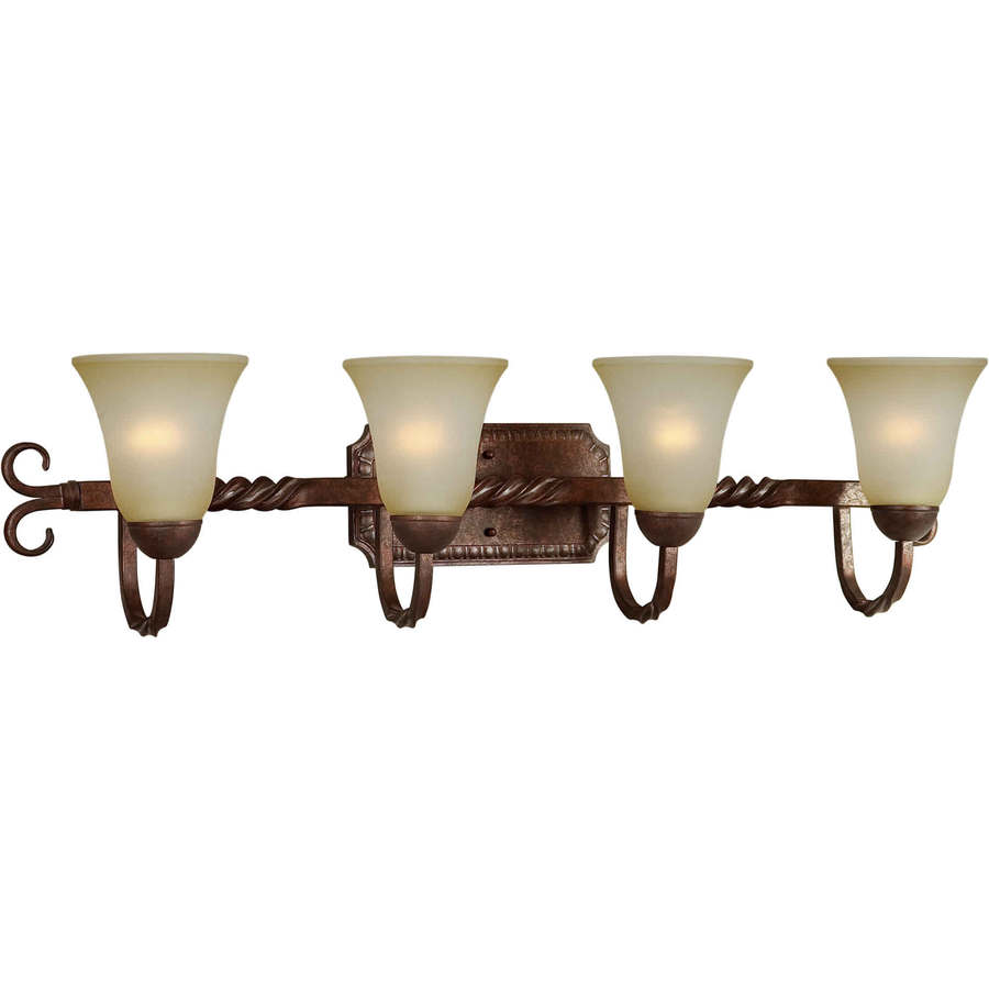 Shandy 4-Light Black Cherry Traditional Vanity Light at Lowes.com