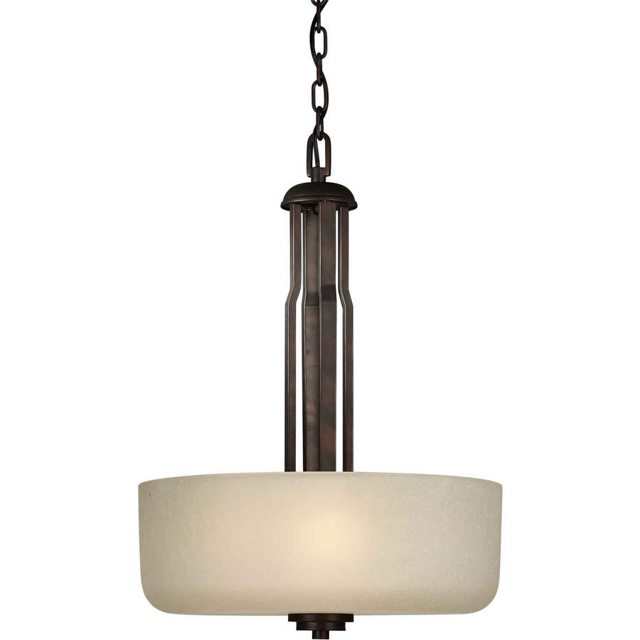 Shandy Antique Bronze Traditional Tinted Glass Single in the Pendant ...