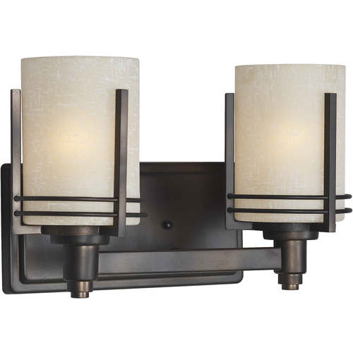 Shandy 2-Light Bronze Transitional Vanity Light in the Vanity Lights ...