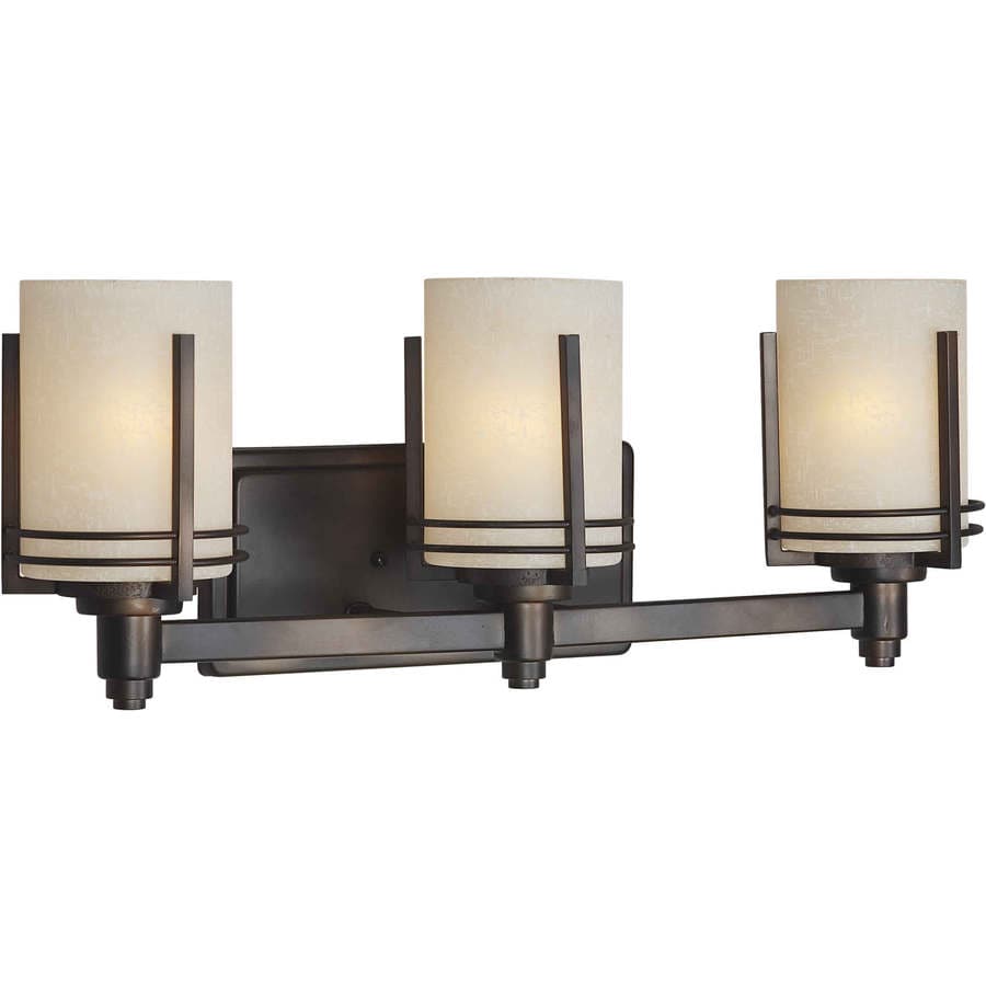 Shandy 3-Light 9-in Antique bronze Vanity Light in the Vanity Lights ...