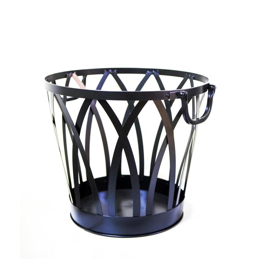 Style Selections 18.5-in x 16.34-in x 16.34-in Metal Log Bin at Lowes.com