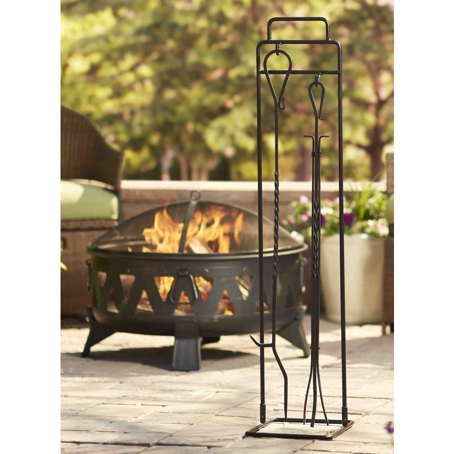 Style Selections 2-Piece Steel Fireplace Tool Set in the Fireplace ...