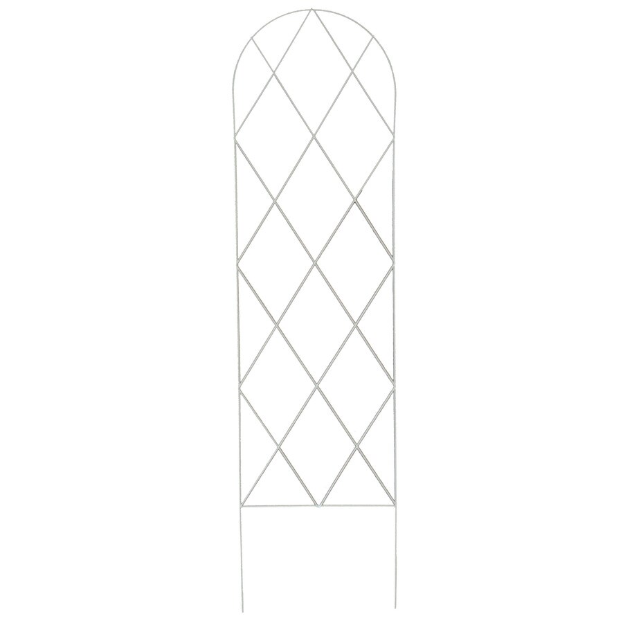 Garden Treasures 18-in W x 68-in H Cream Herringbone Garden Trellis at ...