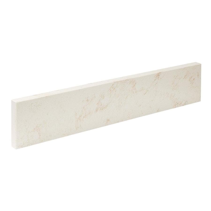4-in H x 21.125-in L Marbled Beige Bathroom Side Splash at Lowes.com