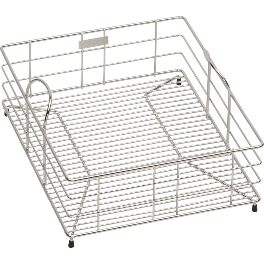 Elkay 15-in W x 12.5-in L x 7.78-in H Metal Dish Rack and Drip Tray at ...