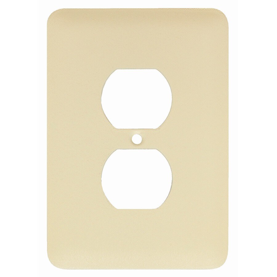 Mulberry 1-Gang Ivory Single Duplex Midsize Wall Plate in the Wall ...