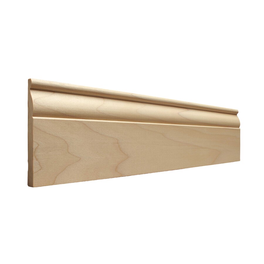 EverTrue 4.25-in x 8-ft Interior Poplar Baseboard in the Baseboard ...