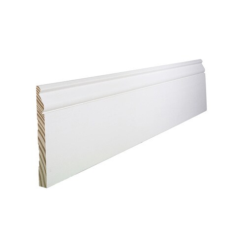 EverTrue 5-1/4-in x 8-ft Primed Baseboard Moulding in the Baseboard ...