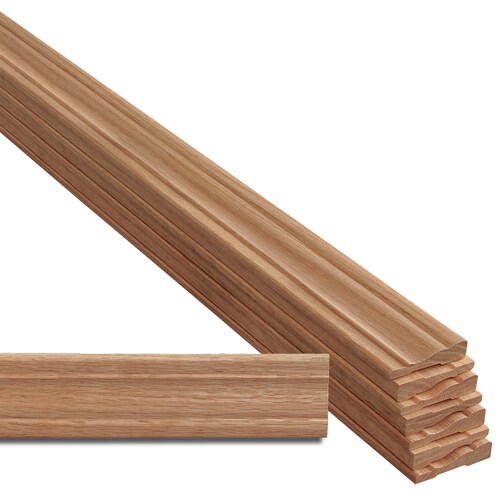 EverTrue 1/2-in x 2-1/4-in x 7-ft Unfinished Red Oak Wood Casing (8 ...