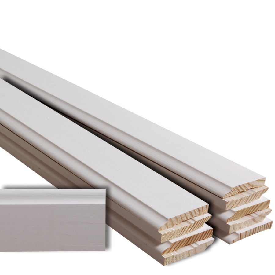 EverTrue Finger Joint Primed Base 3 1/2" x 16' x 9/16" 160' Bundle at ...
