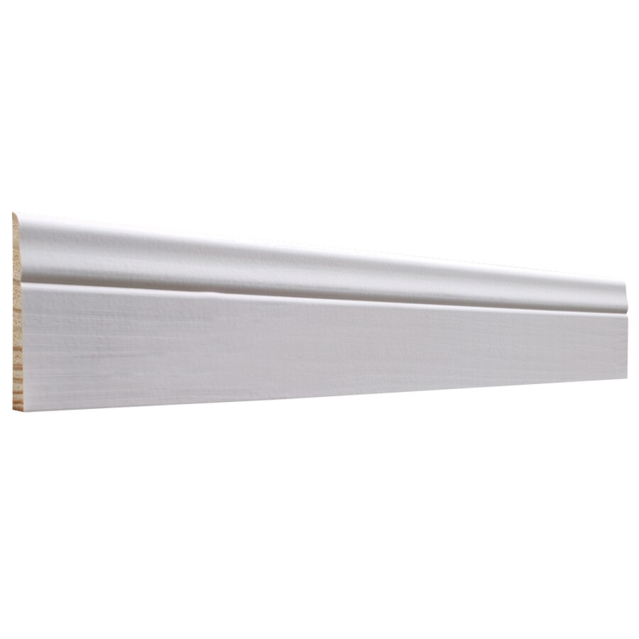 EverTrue 3-in x 8-ft Pine Primed Finger Joint Baseboard Moulding ...
