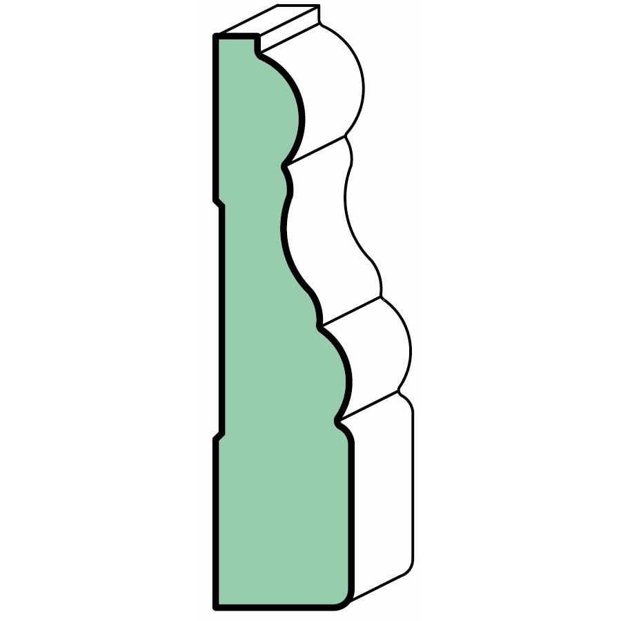 0.6875-in x 3-in x 8-ft Primed MDF Casing Moulding (Pattern 411) at ...