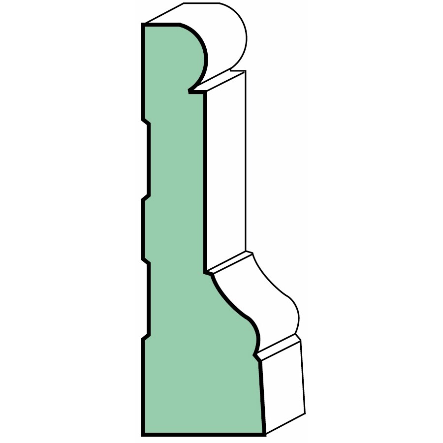 3.5-in x 8-ft Interior Pine Primed Finger Joint Window and Door Casing ...