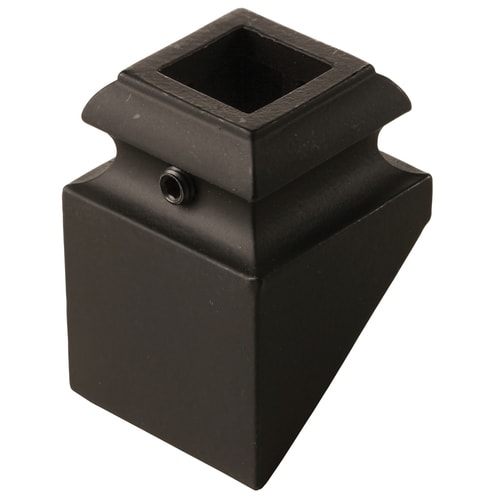 L.J. Smith Stair Systems Satin Black Wrought Iron Baluster Shoe in the ...