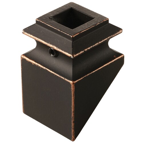 L.J. Smith Stair Systems Oil-Rubbed Copper Wrought Iron Baluster Shoe ...