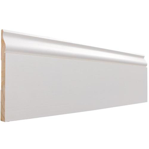 5-1/4-in x 12-ft Primed Baseboard Moulding in the Baseboard Moulding ...