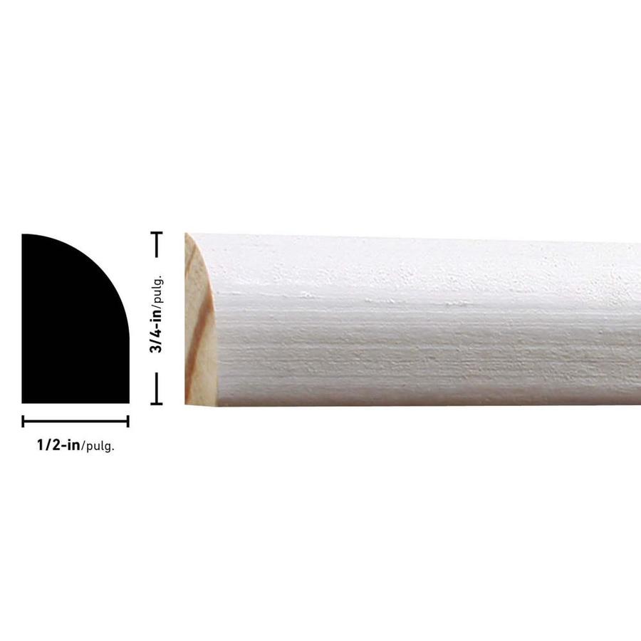 3/4-in x 1/2-in x 12-ft Primed Wood Shoe Moulding (30-Pack in the Shoe ...