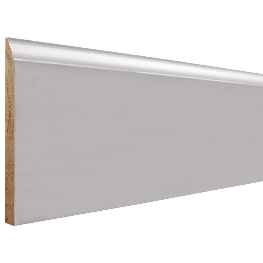 5-1/4-in x 16-ft 618 Primed White Wood Baseboard in the Moulding (By ...