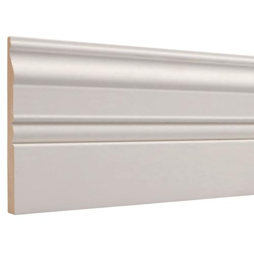 Empire Moulding & Millwork 3-1/4-in x 16-ft Primed Baseboard Moulding ...