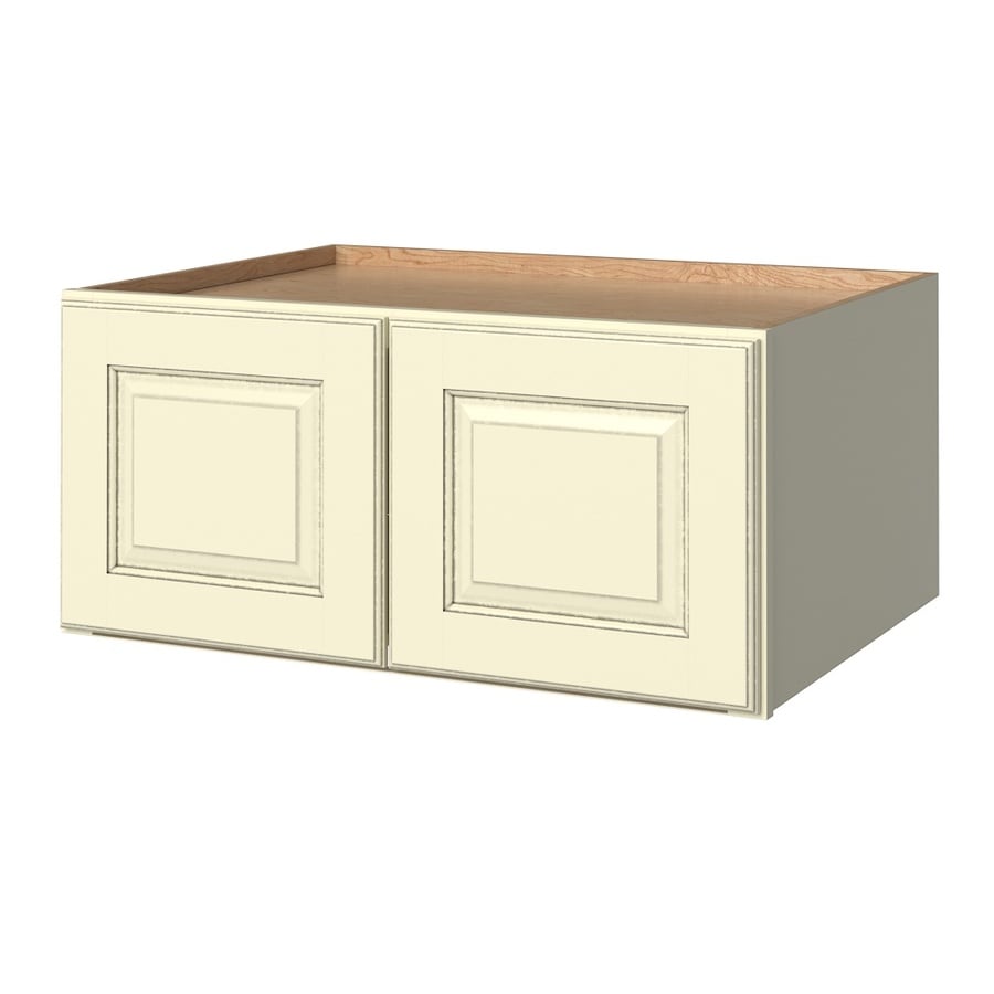 allen + roth Annscroft 33-in W x 15-in H x 24-in D Hazelnut Maple Door ...