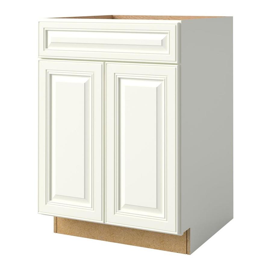 allen + roth Dawley 24-in W x 34.5-in H x 24-in D Linen Maple Sink Base ...