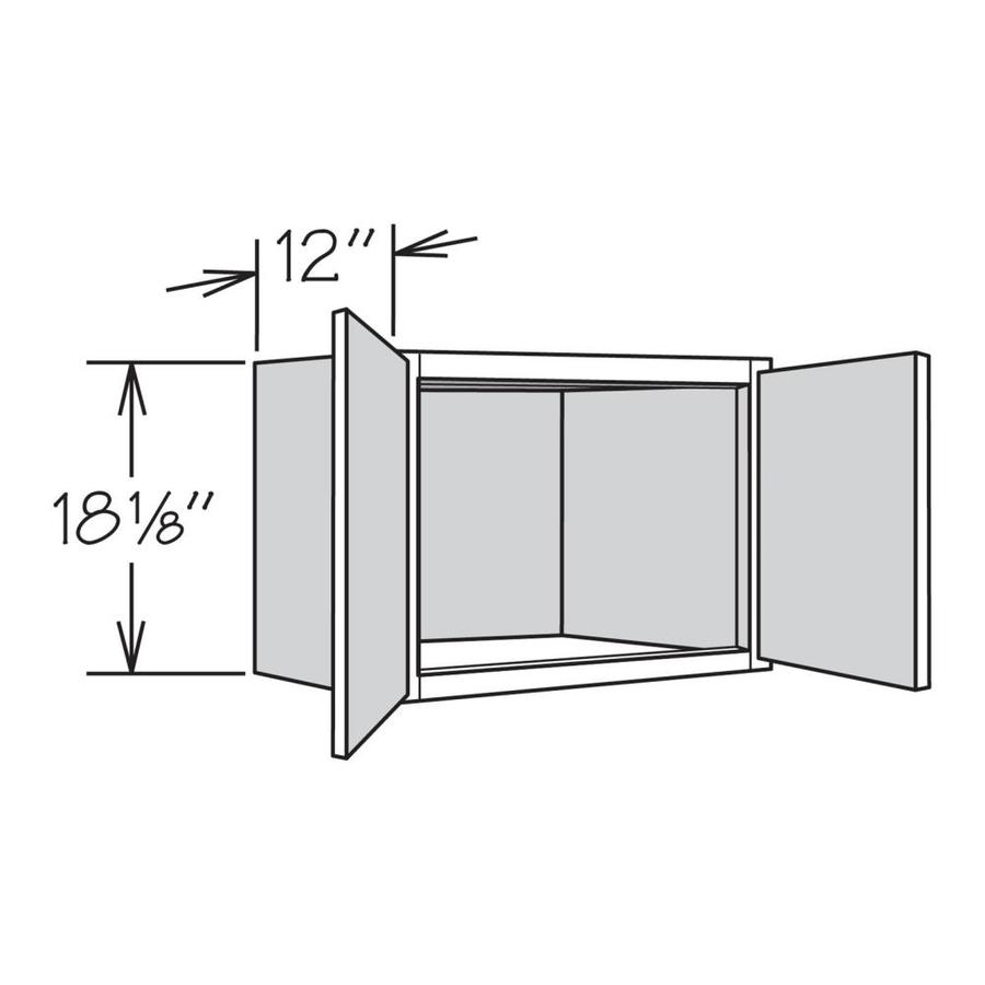 allen + roth Stonewall 24-in W x 18-in H x 12-in D Stone Maple Door ...