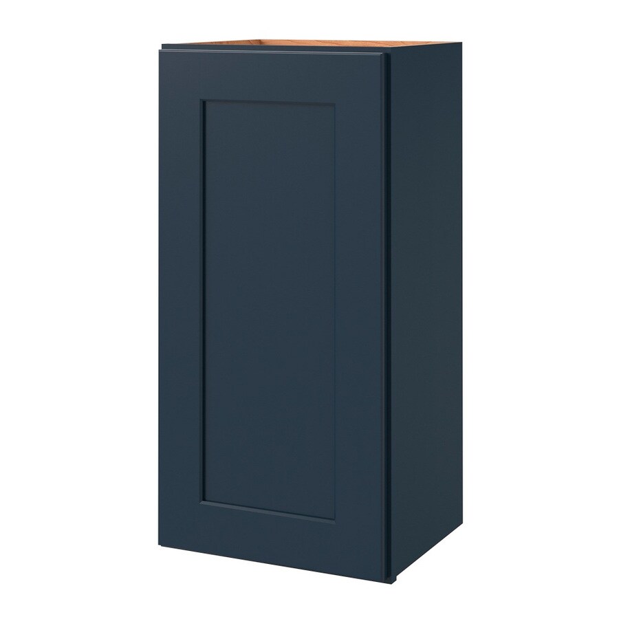 allen + roth Port 15-in W x 30.125-in H x 12-in D Navy Square Door Wall ...