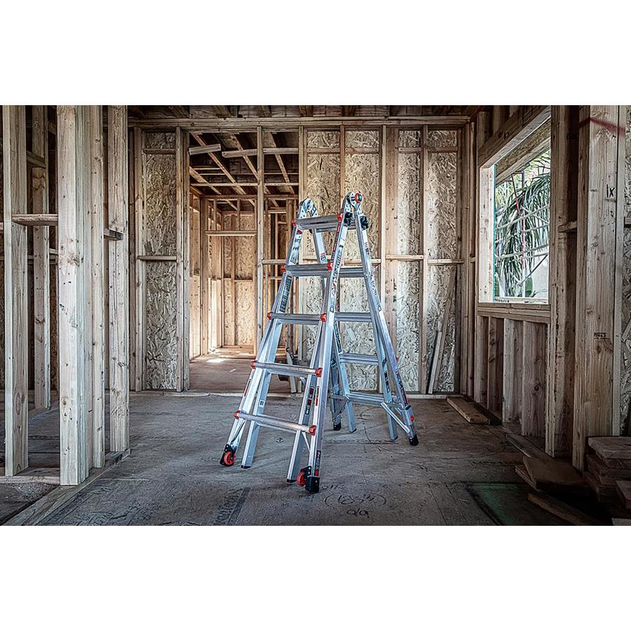 Little Giant Ladders Leveler M22 with Leg Levelers Aluminum 19-ft Reach ...