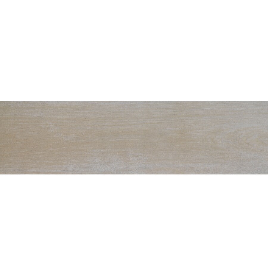 Style Selections Metro Wood White Ink Jet Porcelain Tile at Lowes.com
