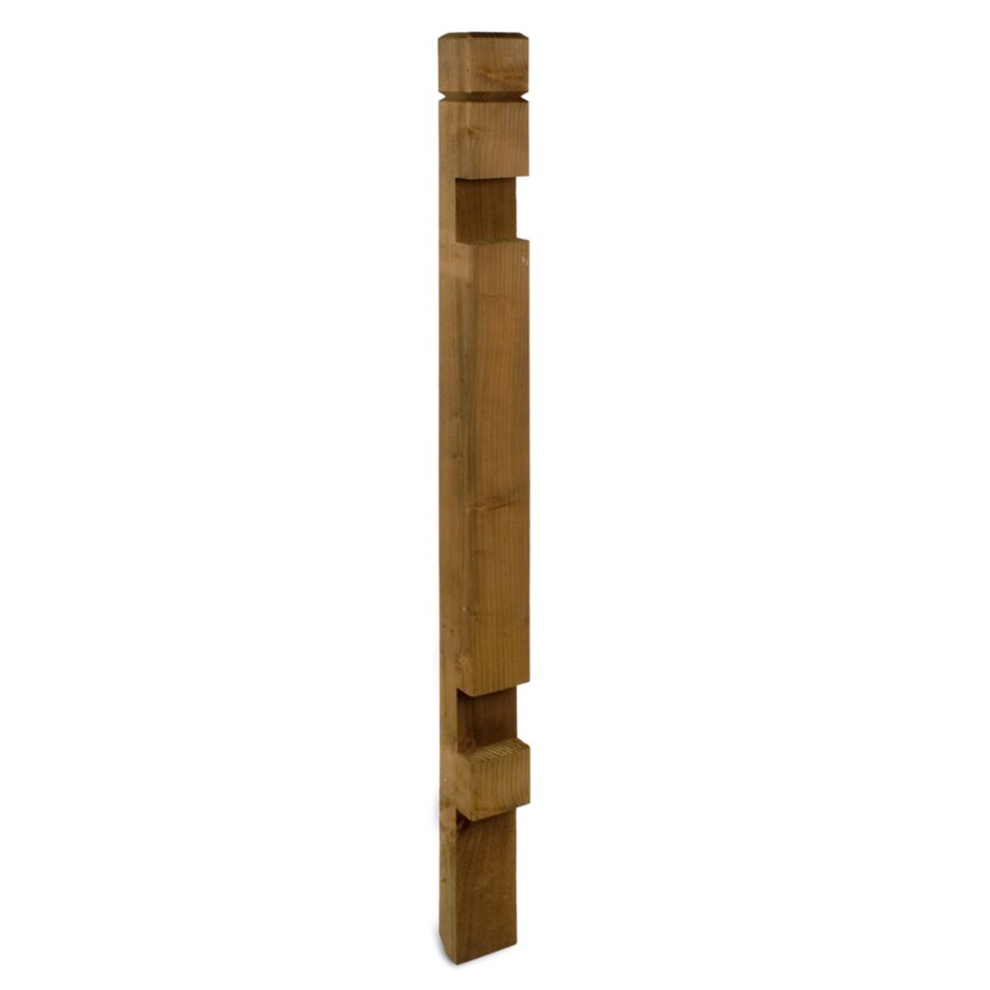 Severe Weather 4-in x 4-in x 4-1/2-ft Brown Pressure Treated Wood ...