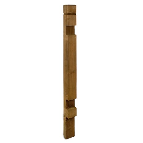 Severe Weather 4-in x 4-in x 4-1/2-ft Brown Pressure Treated Wood ...