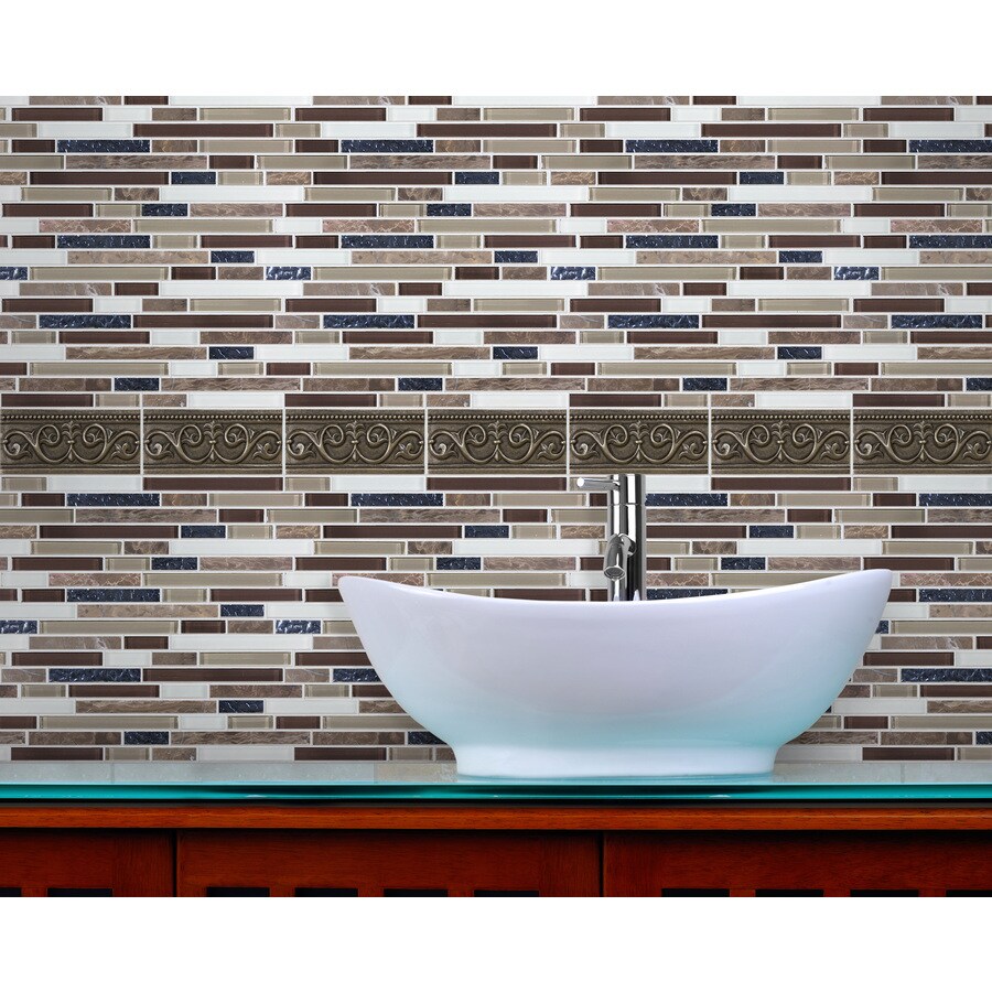 Anatolia Tile Bronze Metal Crown Tile (3-in x 6-in) in the Accent ...