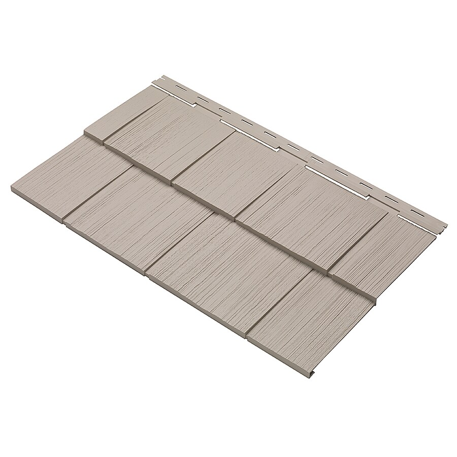 Durabuilt 650 Vinyl Siding Sample Perfection Shake Beige at Lowes.com
