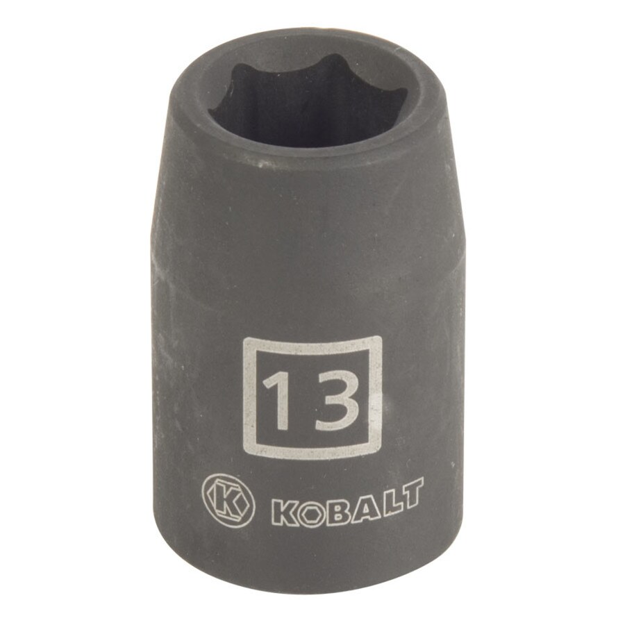 Kobalt Metric 1/2-in Drive Shallow 6-point 13mm Impact Socket at Lowes.com
